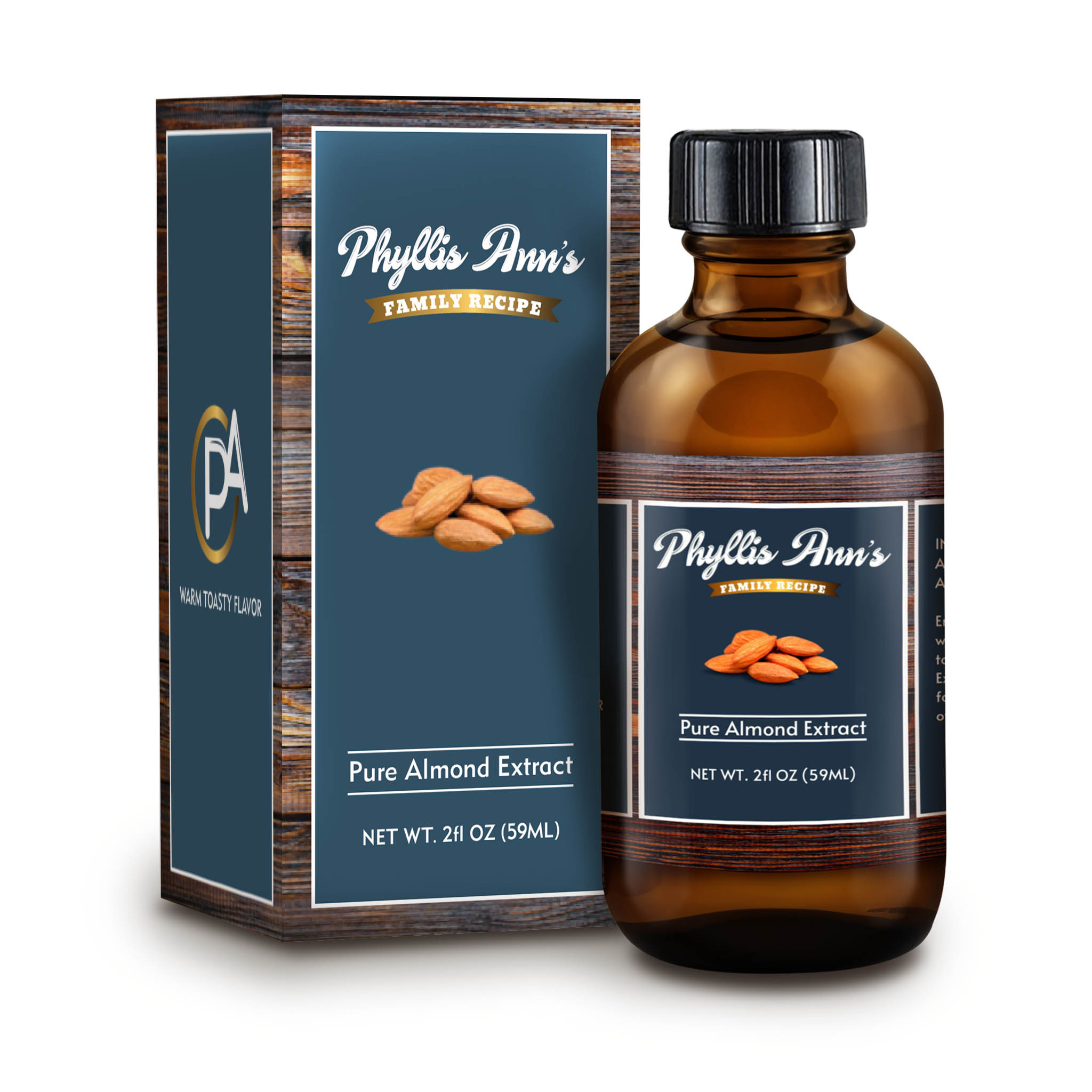 Phyllis Ann's Pure Almond Extract - Great for Baking