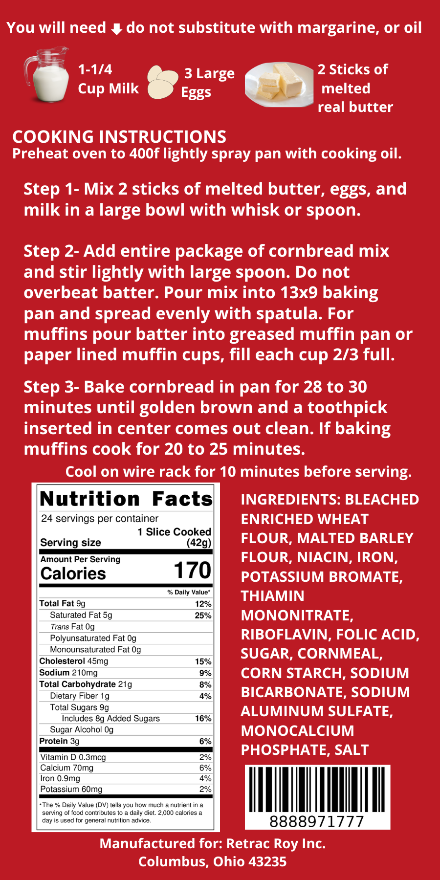 Sweet Cornbread & Muffin Mix - thephyllisannbrand.com